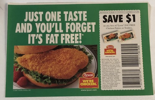 1998 Tyson Chicken Patties Vintage Print Ad Advertisement pa18 | eBay