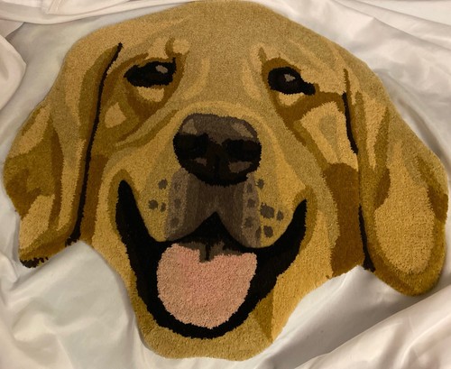 NEW Loloi Goodweave Wool Golden Retriever Rug Animal Pet Labrador Lab ...