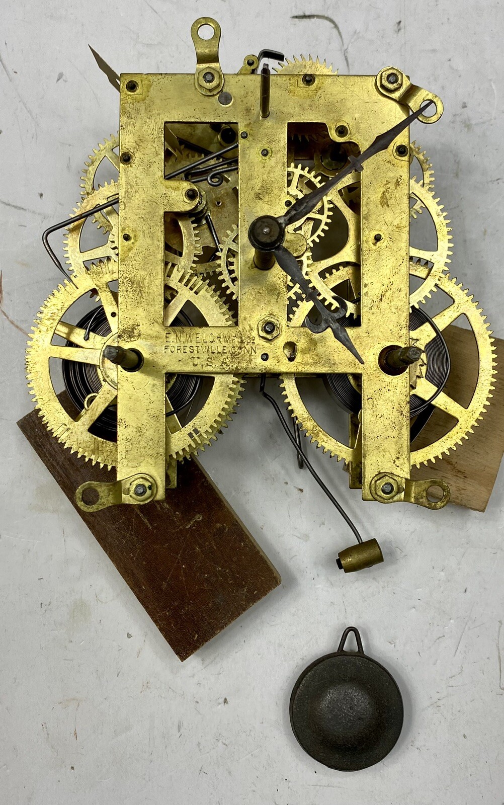 1880’s Welch Clock Movement (from Black Mantle) | eBay