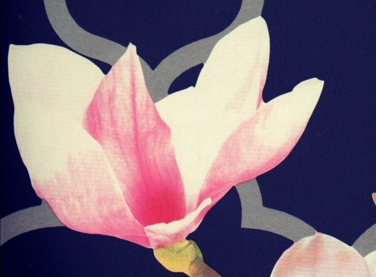 Magnolia Trellis Wallpaper | eBay UK
