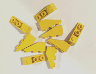 LEGO YELLOW SLOPE INVERTED LOT / SIZE 3x1 / QTY 10x / Part #4287 | eBay