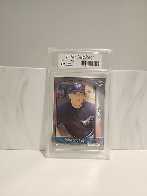 💎💎 2000 Bowman Chrome Draft Picks #80 John Lackey 💎 GRADED FGC10 MINT 💎 ...