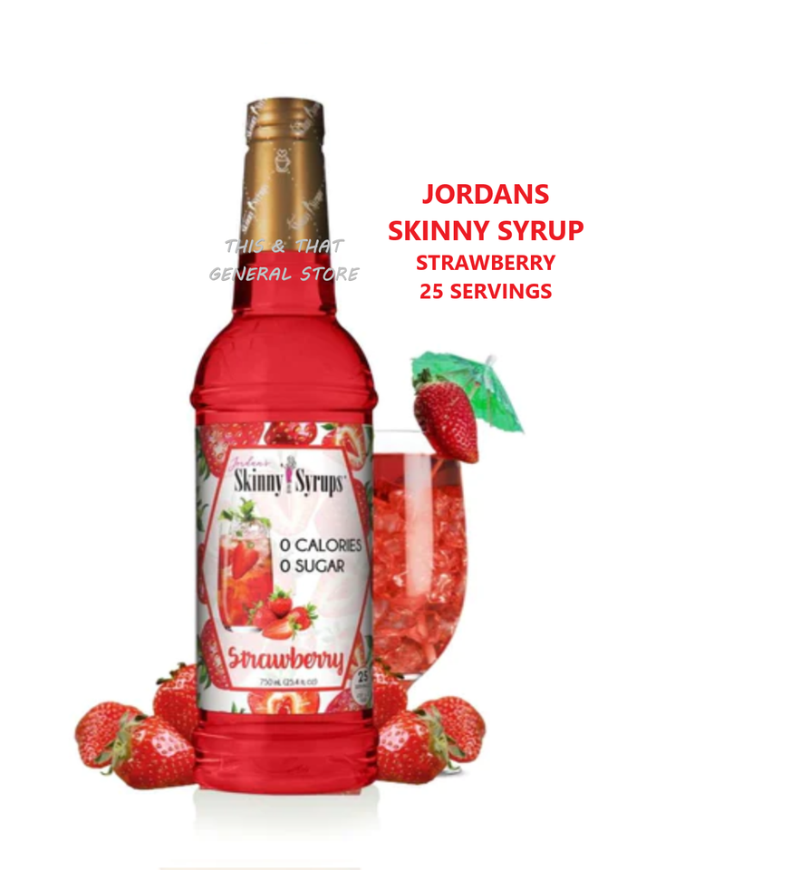 BUY 1 GET 1 50% OFF Jordans Skinny Syrup SUGAR FREE Keto Flavoring BULK ...