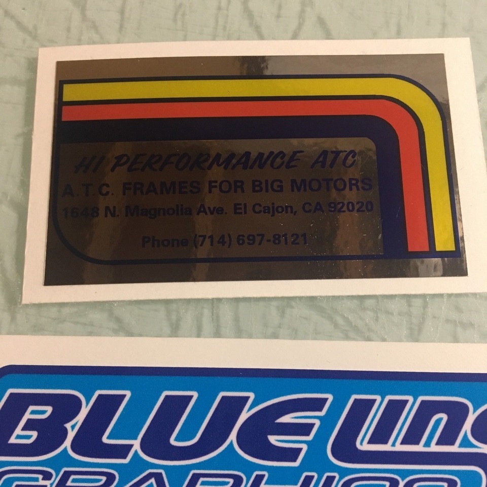 Hi Performance ATC Chrome decal ATC90 ATC 90 250R 110 ATC110 HP ATC Big ...