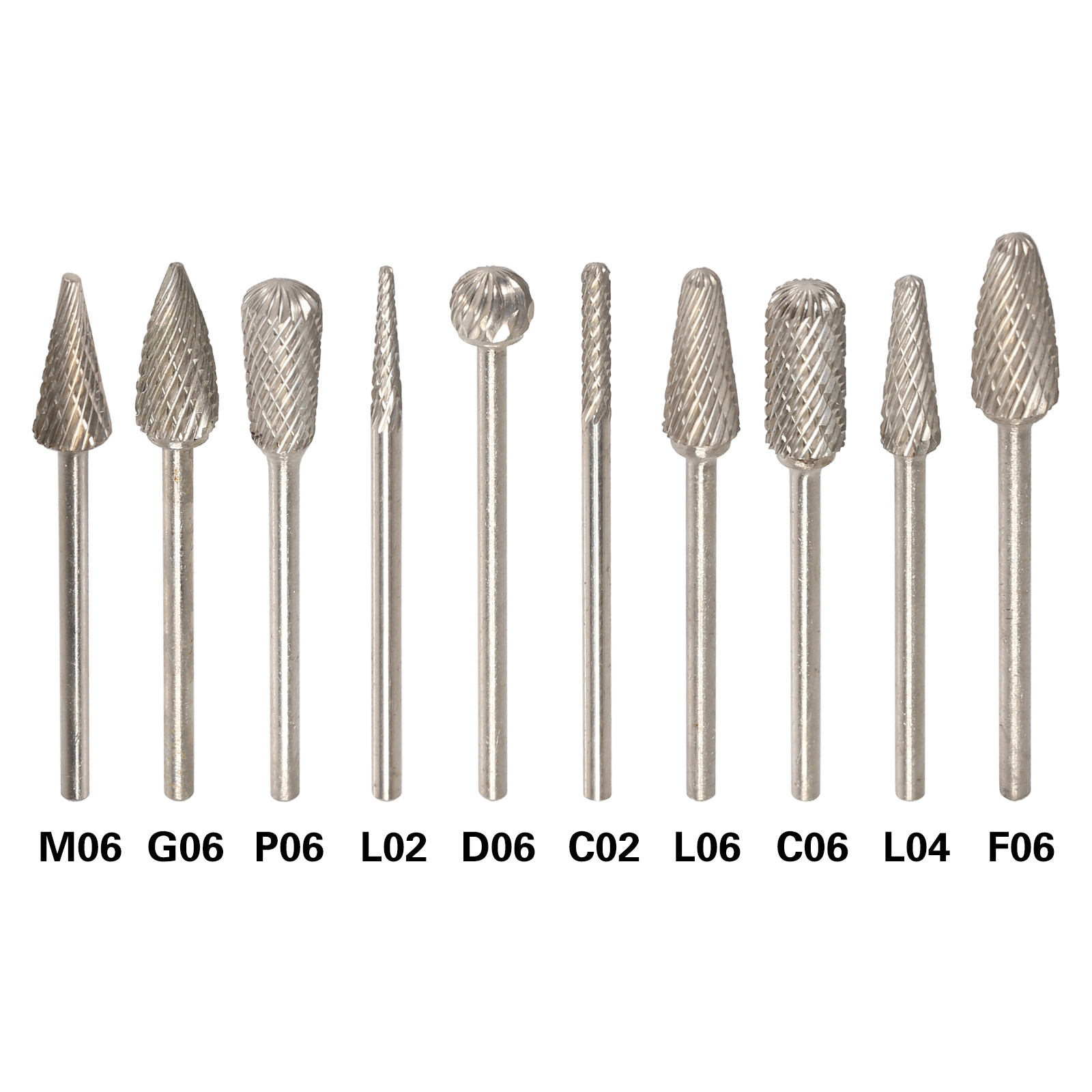 Lab Polishing Bur Drills Tungsten Steel Carbide HP2.35MM Burs 10 Types ...