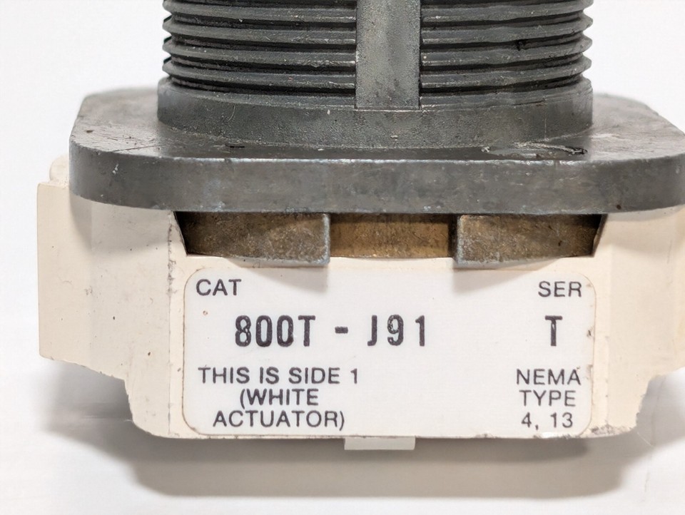 Allen Bradley 800T-J91 Selector Switch, Ser T, 3 Position, w/o Cap/Knob ...