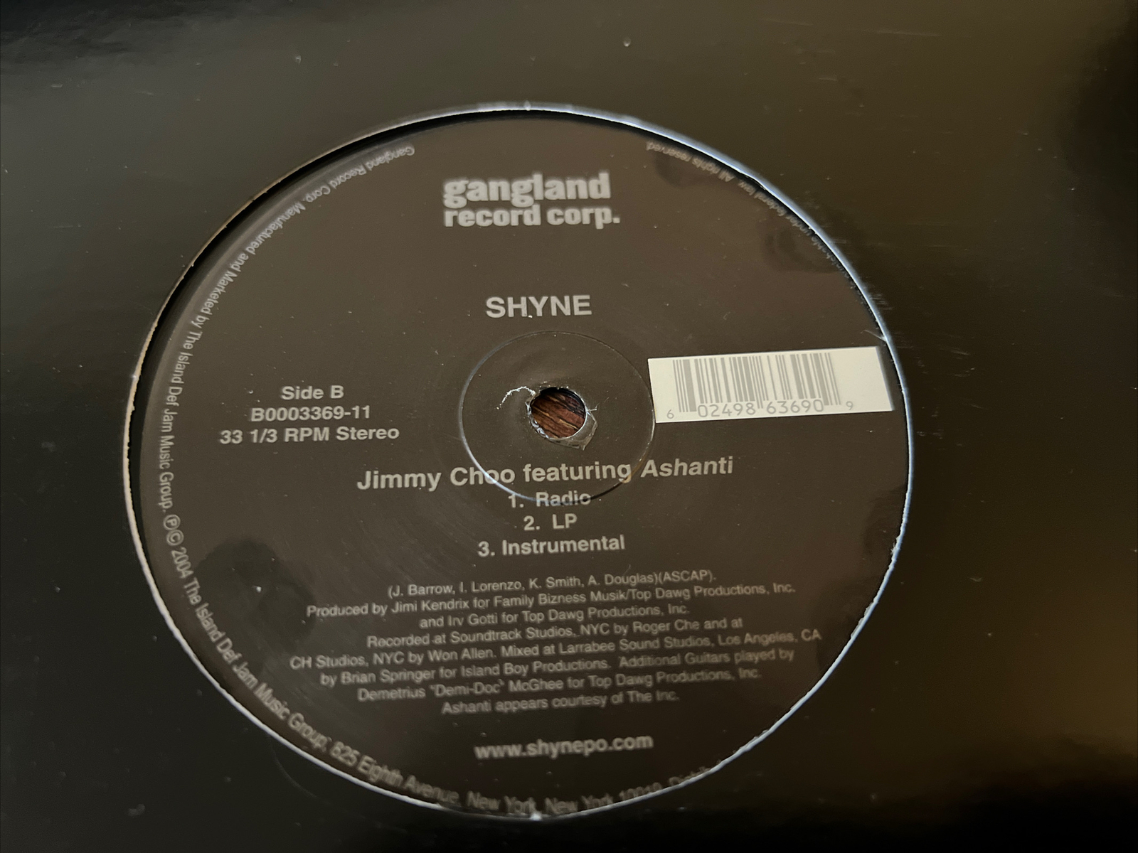 Shyne Feat. Ashanti - Jimmy Choo - 12" Promo Single 2004 Vinyl Record | eBay