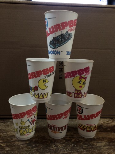 7-11 Slurpee Game Cup Arcade Collection (6) - Vintage Collectible | eBay