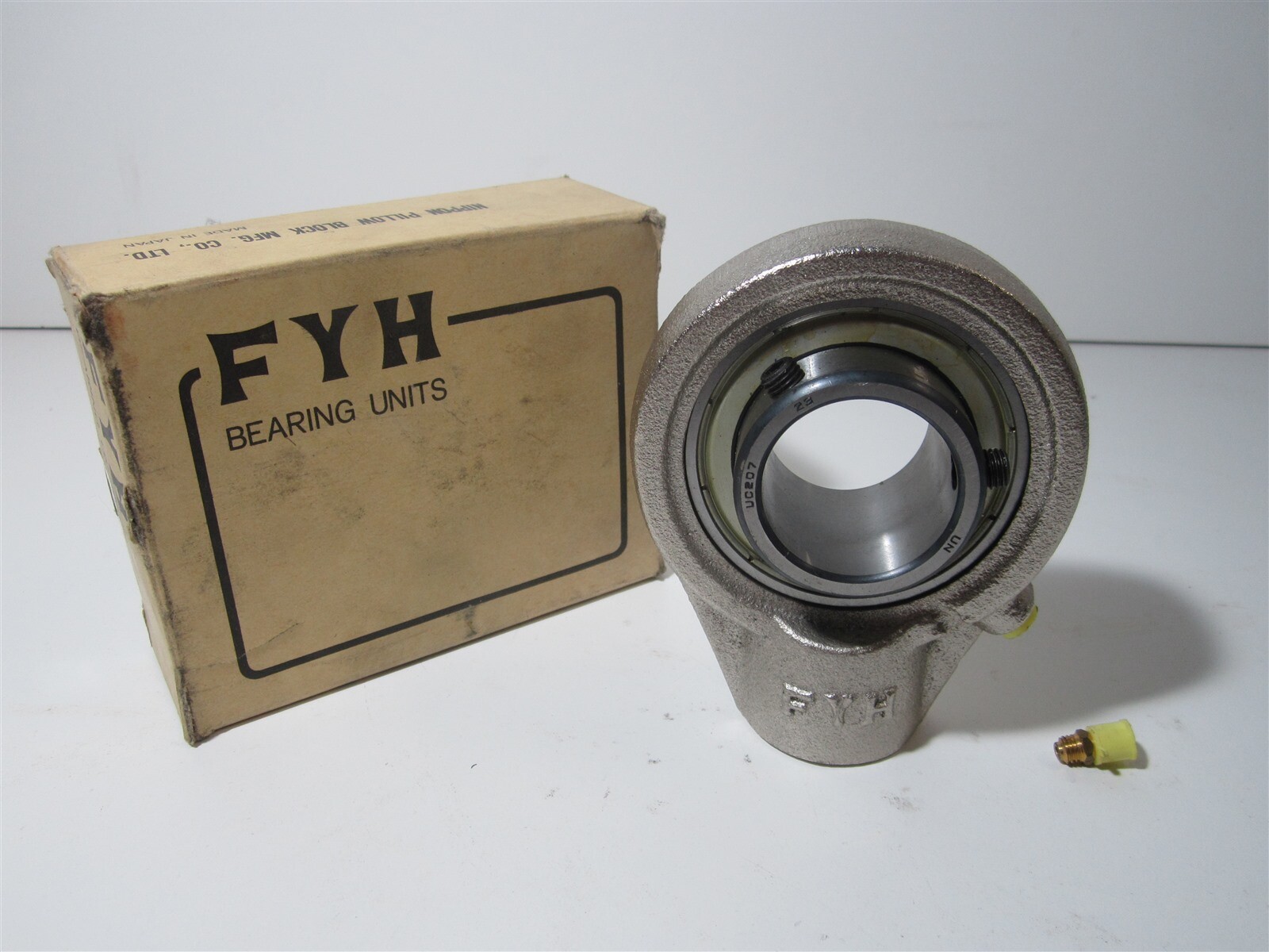 FYH (UC HA207 23) 1-7/16 in Shaft Nickel Plated Housing Stainless ...