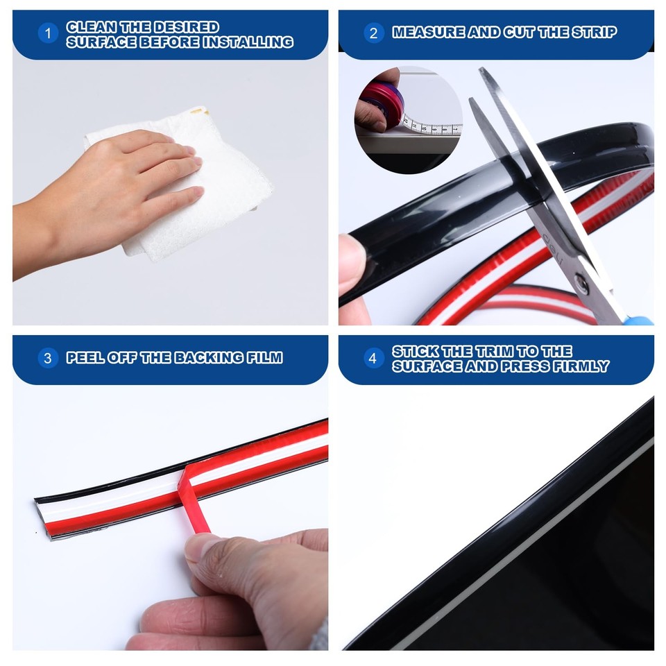 Flexible Wall Corner Protector Moulding Trim Peel and Stick Wall Corner ...