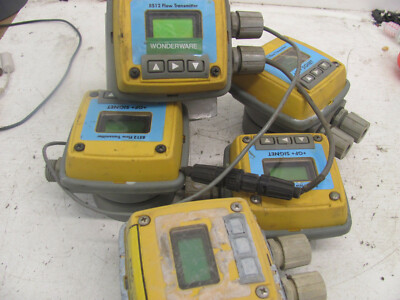 LOT OF 5 GF SIGNET FLOW TRANSMITTER 8512 W/ SENSOR UNIT 3/4" NPT (for ...