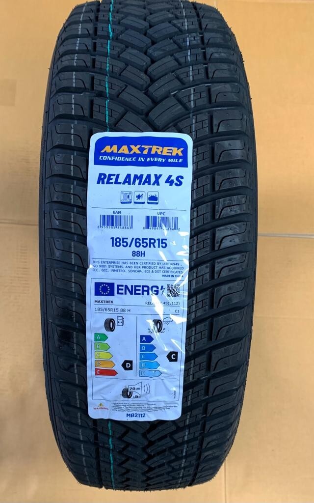 2 x 185/65R15 MAXTREK 88H RELAMAX 4S ALL SEASON GOOD GRIPPED&RATED ...