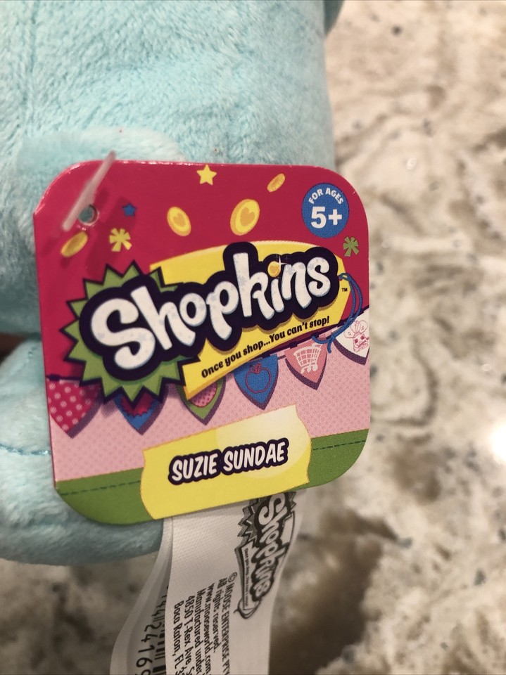 SHOPKINS SUZIE SUNDAE PLUSH STUFFED ANIMAL 6" - BRAND NEW WITH TAGS | eBay
