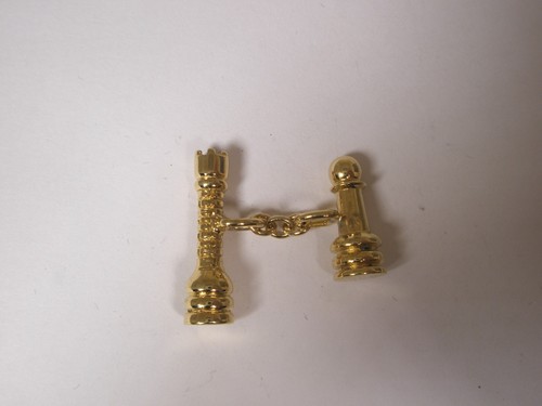 Chess Pieces Pawn Castle SINGLE Vintage Cuff Link replace lost/broken ...