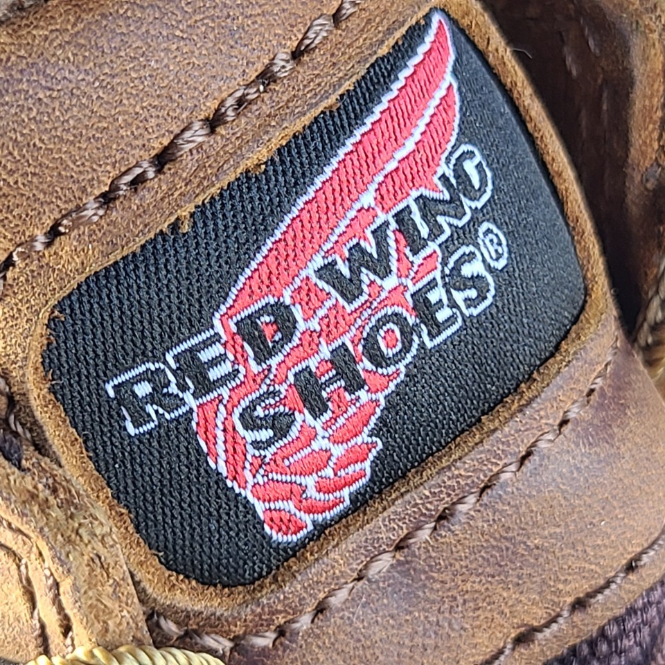 Red Wing Womens King Toe Brown Leather Safety Steel Toe Work Boots 2327 ...