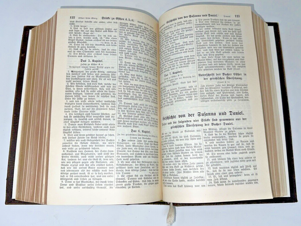 Antique 1909 Edition German Bible by D. Martin Luther - Die Heilige ...
