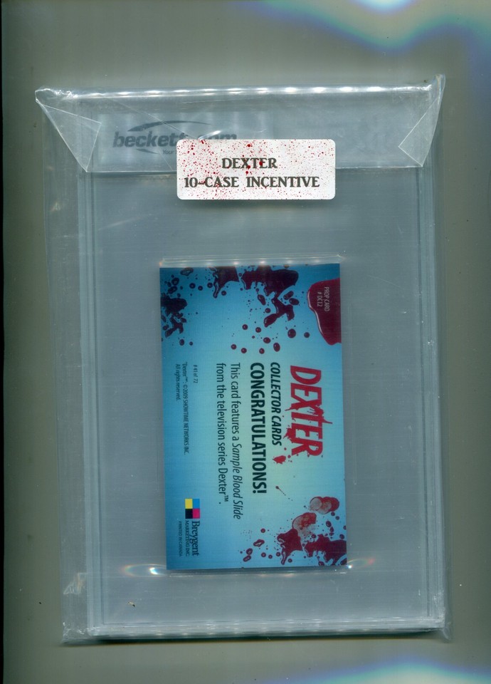2009 BREYGENT DEXTER SEASON 1&2 10 CASE INCENTIVE CARDS PROP CARDS DCI ...