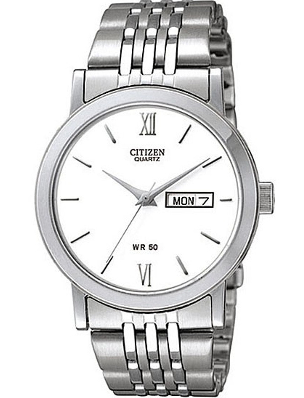 Citizen Quartz WR50 Stainless Steel Men's Watch BK4050-71A | eBay