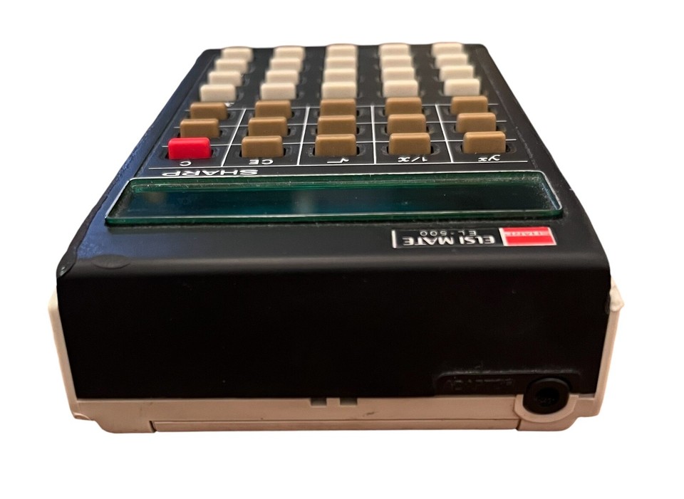 SHARP Elsi Mate EL-500 Digital LED Calculator with Case and Manual ...