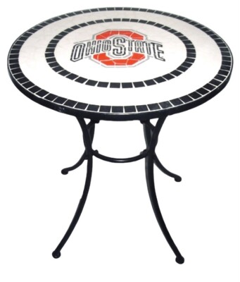 Ohio State Buckeyes 30” Ceramic Mosaic Patio Table by Meico-New | eBay