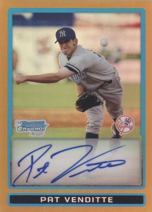 2009 Bowman Chrome - Prospects Pat Venditte #BCP94 Gold Refractor /50 ...