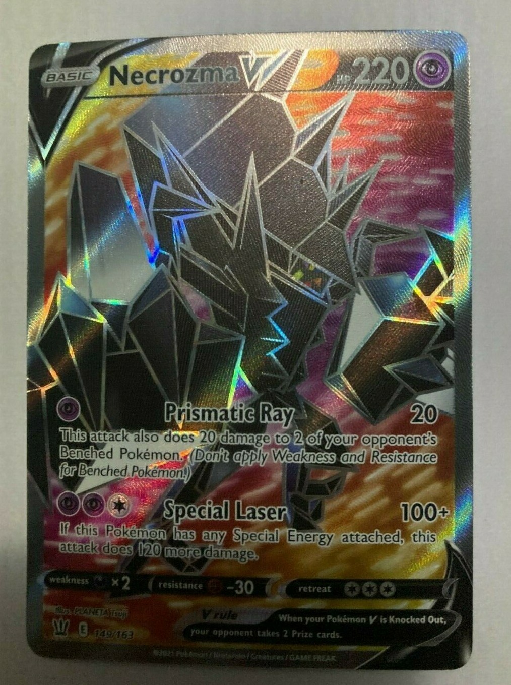 Pokemon TCG Necrozma V Battle Styles 149/163 Ultra Rare MINT | eBay