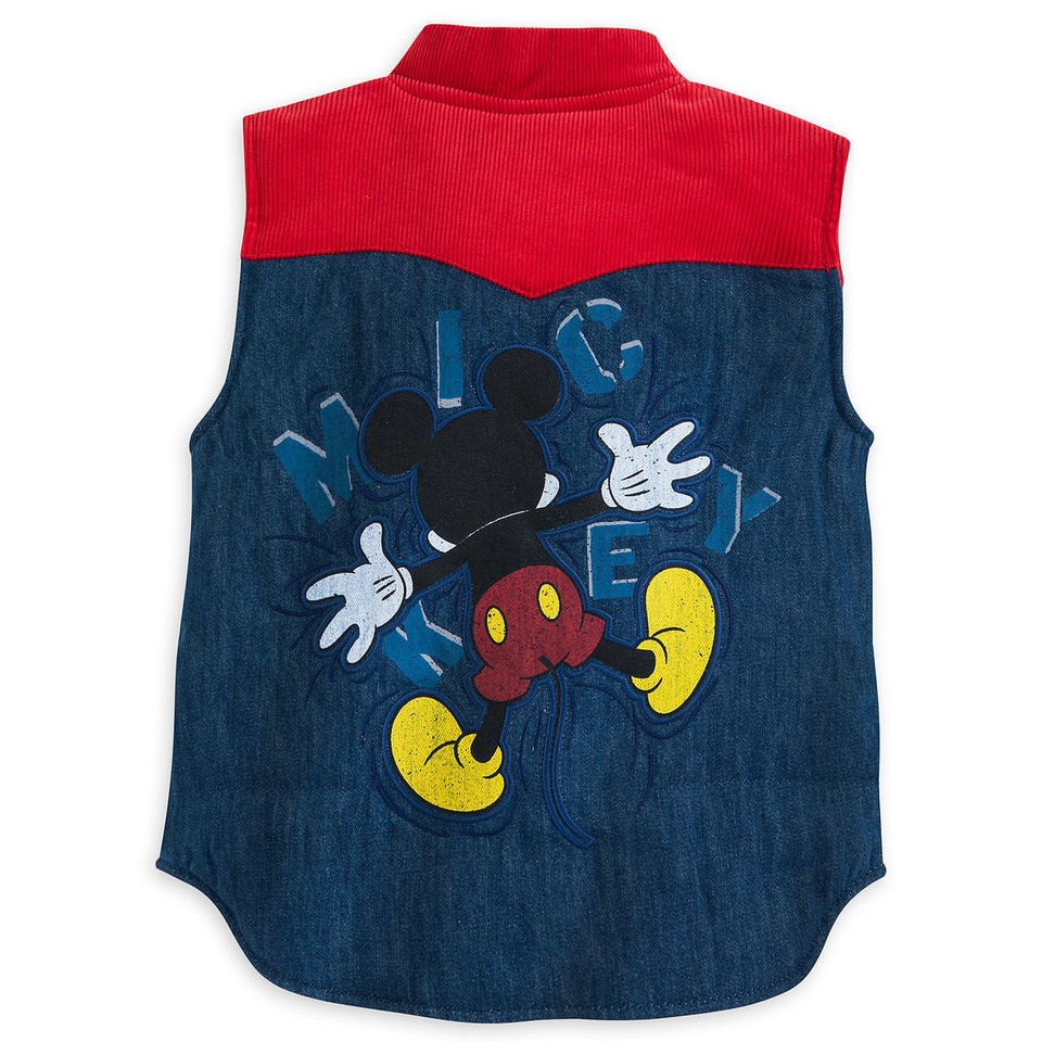 NWT DISNEY Store Boy Mickey Mouse Vest 5/6,7/8 | eBay