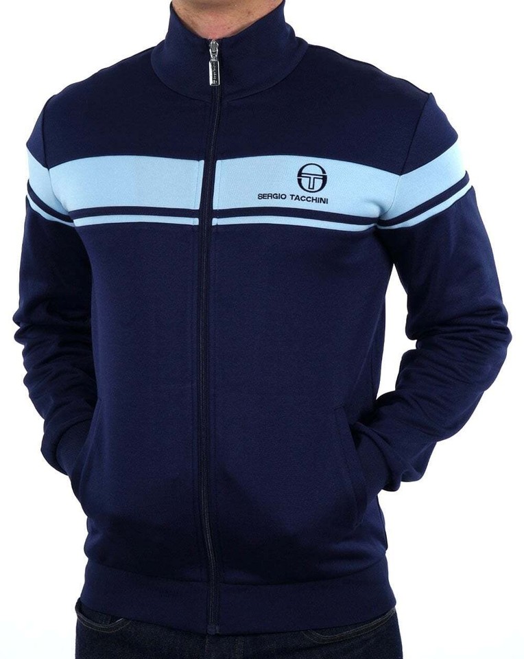 Sergio Tacchini Masters Track Top Navy Sky | eBay UK