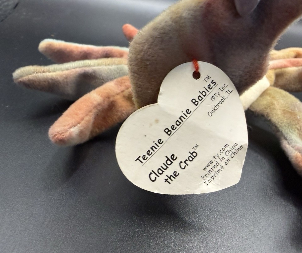 Vintage Retired TY Mini Beanie Babies Speedy Turtle & Claude Crab | eBay