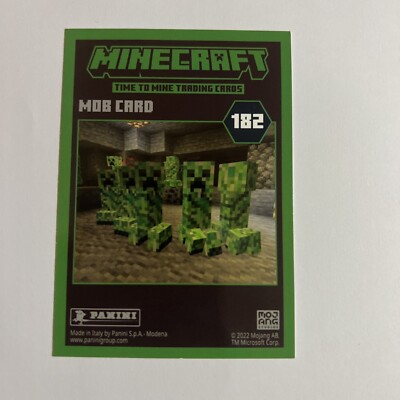 minecraft Time To Mine Mob card # 182. new condition | eBay UK
