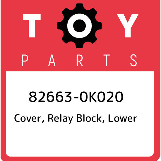 82663-0K020 Toyota Cover, relay block, lower 826630K020, New Genuine ...