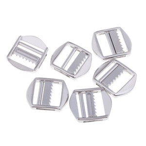 6Pcs Metal Strap Ladder Slide Buckles Lock 30mm Silver | eBay