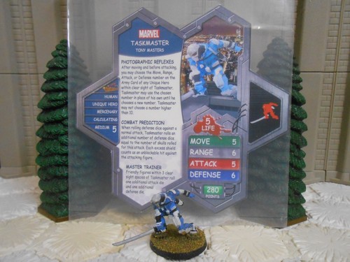 Heroscape Custom Taskmaster Card & Fig w/ Sleeve Marvel AIM SHIELD ...