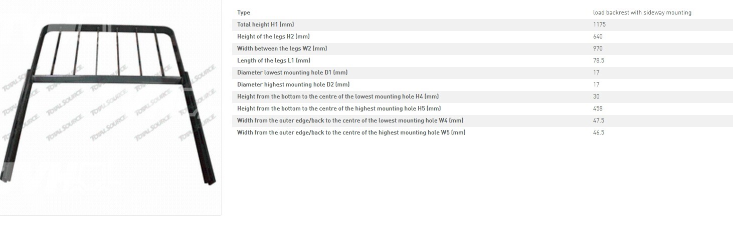 TOYOTA Forklift LOAD BACKREST CLASS 3 III ATTACHMENT 8FGCU30 8FGCU32 | eBay