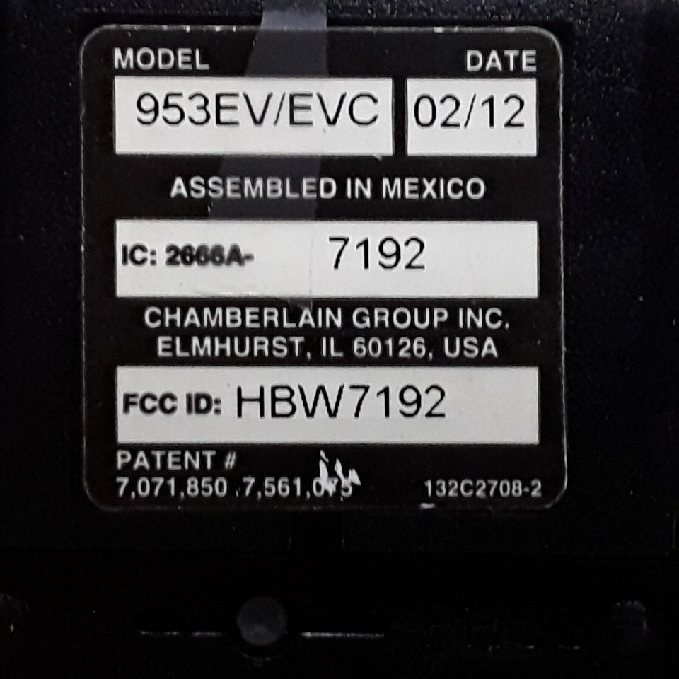 LiftMaster Chamberlain 3 button Garage Door & gate remote opener ...