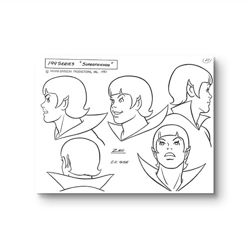 Super Friends Original Production Model Sheet: Zan, SSV1069 | eBay