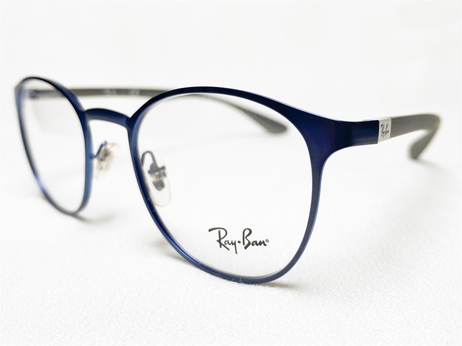 NEW Ray Ban RB6355 2510 Unisex Matte Dark Blue Square Eyeglasses Frames ...