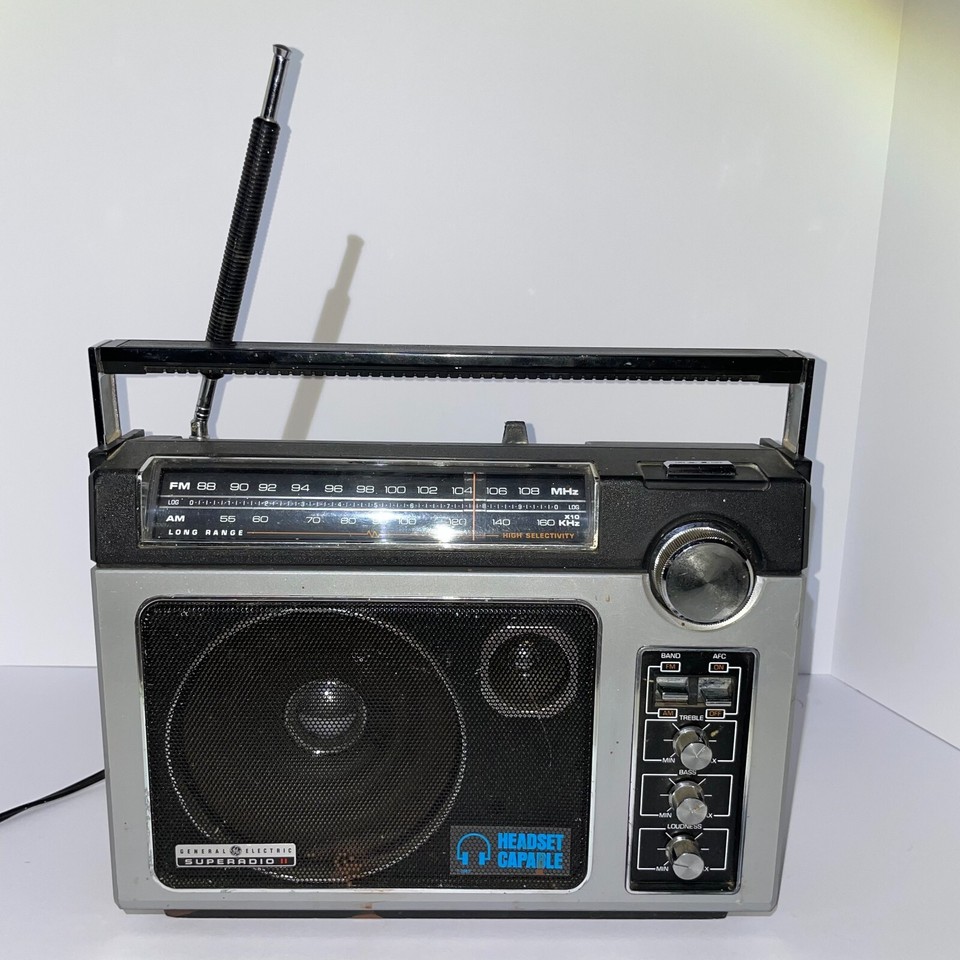 GE Superadio II Radio Model 7-2885 Portable Long Range Vintage | eBay