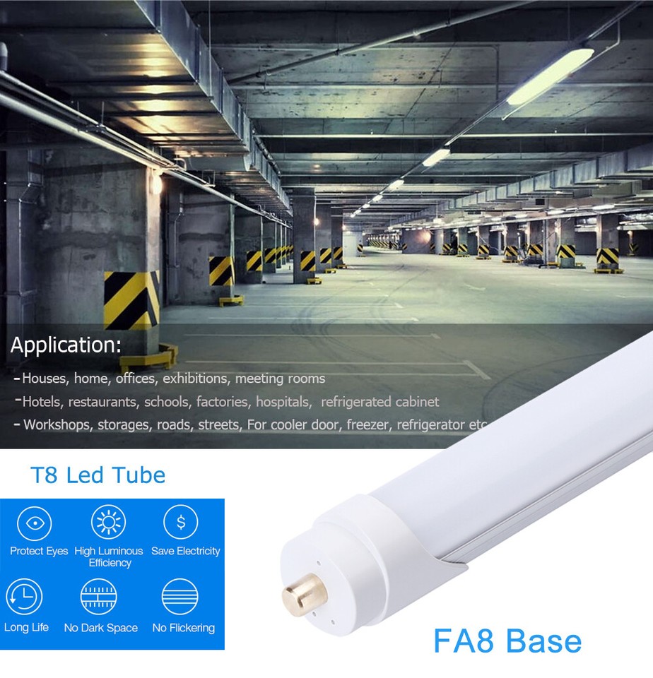 T8 8FT Led Tube Light Bulbs 90W 65W 45W FA8 Single Pin 8Foot Led Shop ...