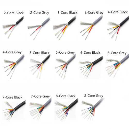 UL2547 Shield Cable Audio Signal Wire 18/20/22/24/26/28 AWG,2/3/4/5/6/7 ...