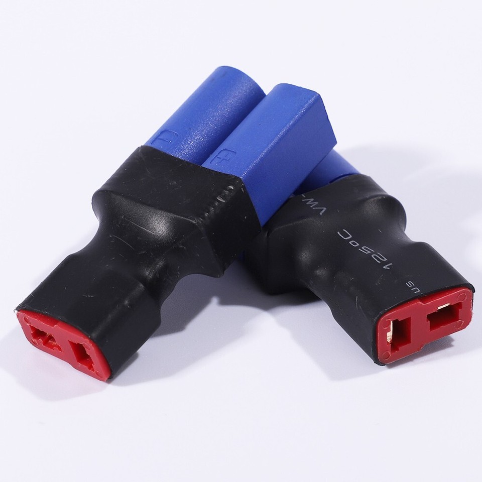 2 Pcs EC5 Male to Female Deans T-Plug Connectors Adapter No Wire | eBay