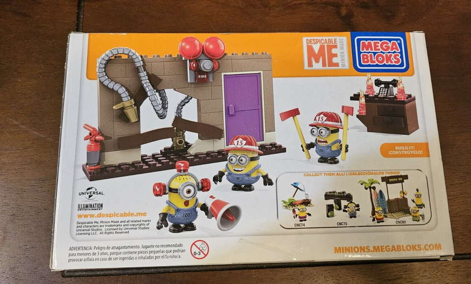Mega Bloks Despicable Me Minion Made Fire Rescue Figure Set #94816 new ...