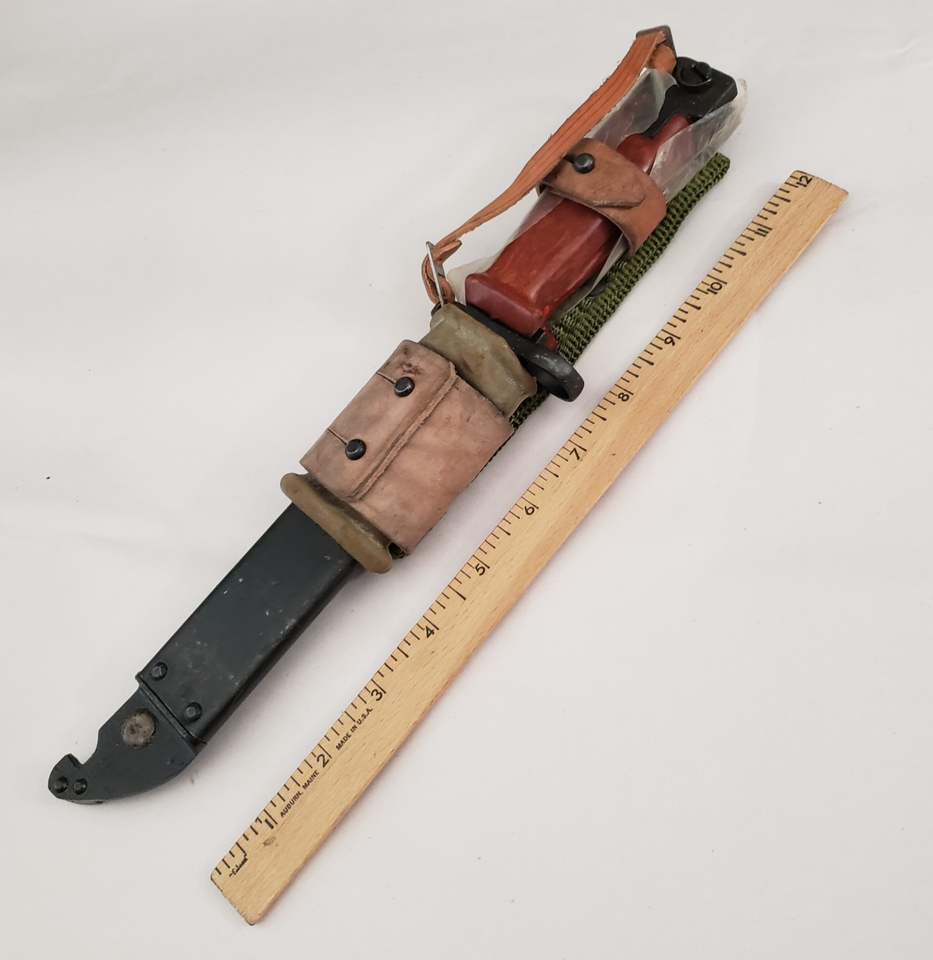 Vintage Cugir Romanian Combloc Type II Bayonet w/ Scabbard AIMS #2561 ...