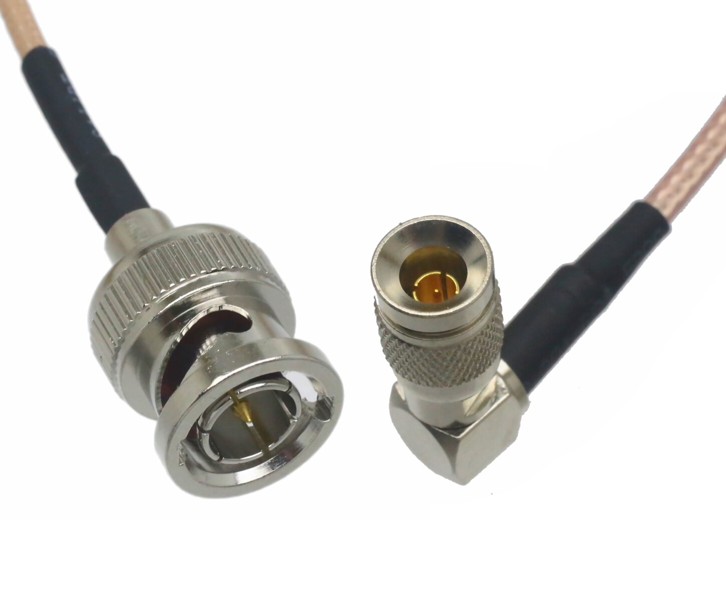 6~30" BNC Male to DIN 1.0/2.3 Elbow RF Coaxial RG179 75Ω Cable HD-SDI ...