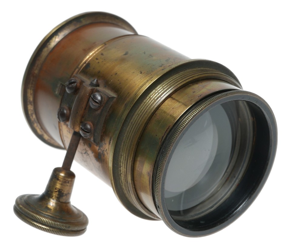 Vintage Brass Portrait Lens Medium Large Format Plate Camera | eBay