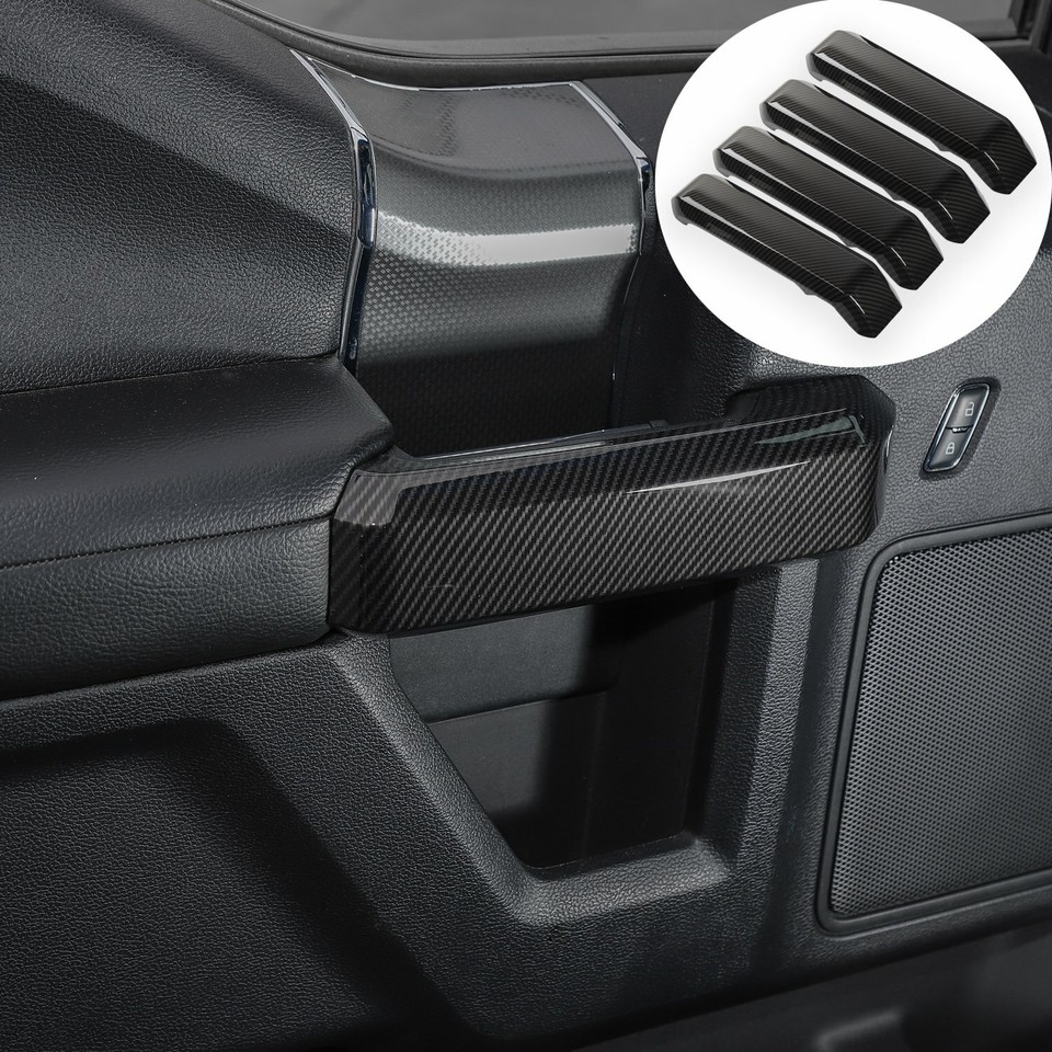 17-22 Ford F250 F350 Molded Carbon Fiber Interior Door Handle Pull ...
