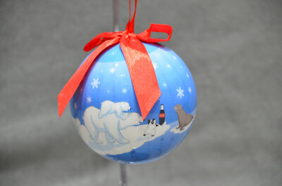 1x Brand New Coca Cola Christmas Hand Crafted Tree Bauble Polar Bears ...