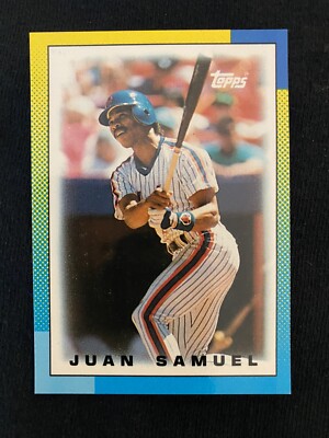 1990 Topps Mini NYMets #68 Juan Samuel | eBay