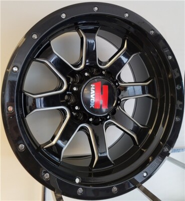 Havok H105 Jeep 5 Wheels 20"X9 -12 Offset 5 Lugs Off Road Machined ...