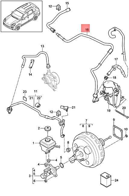 Genuine PORSCHE Cayenne Panamera 92A 970 Vacuum Line 95835558002 | eBay